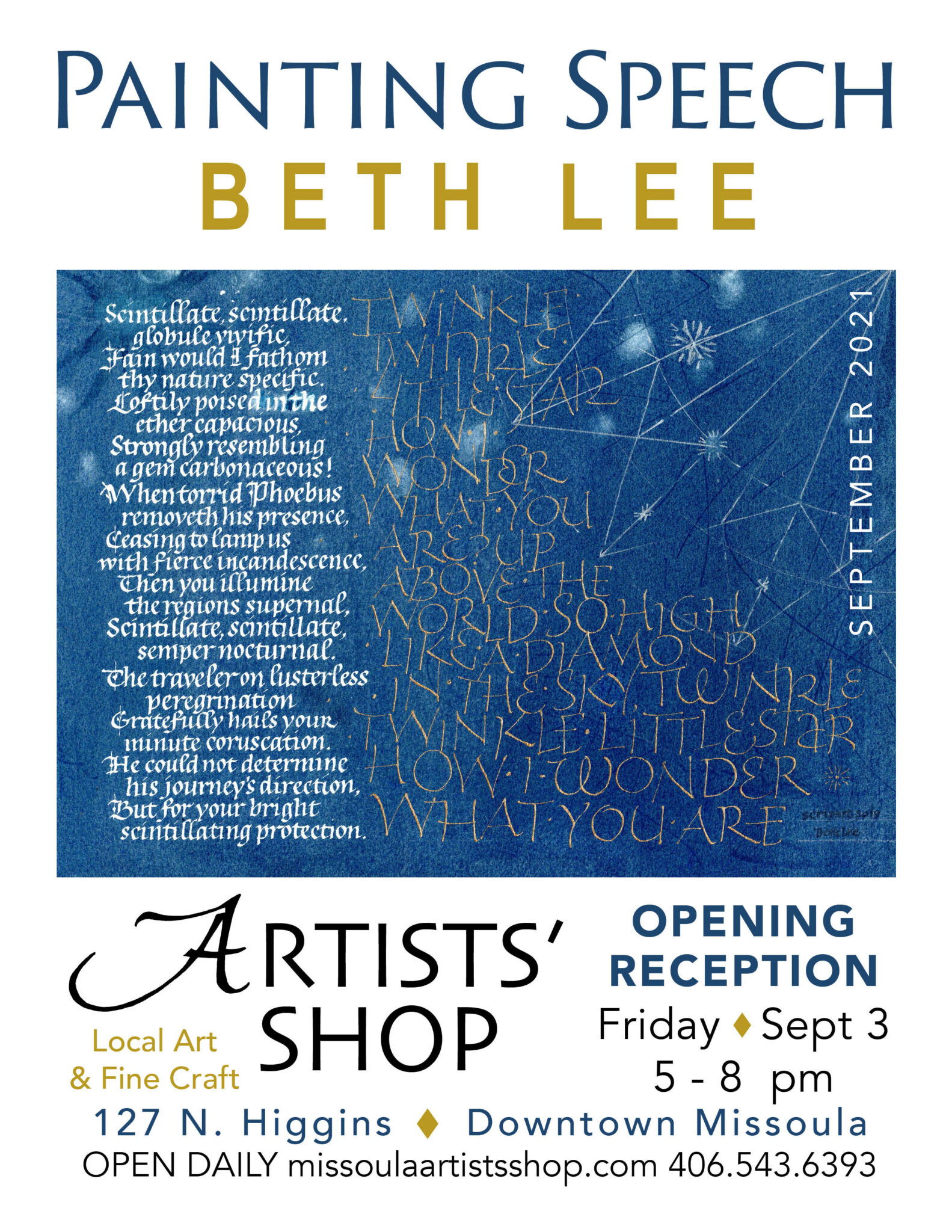 Come see a solo exhibition of my calligraphy in Missoula during ...